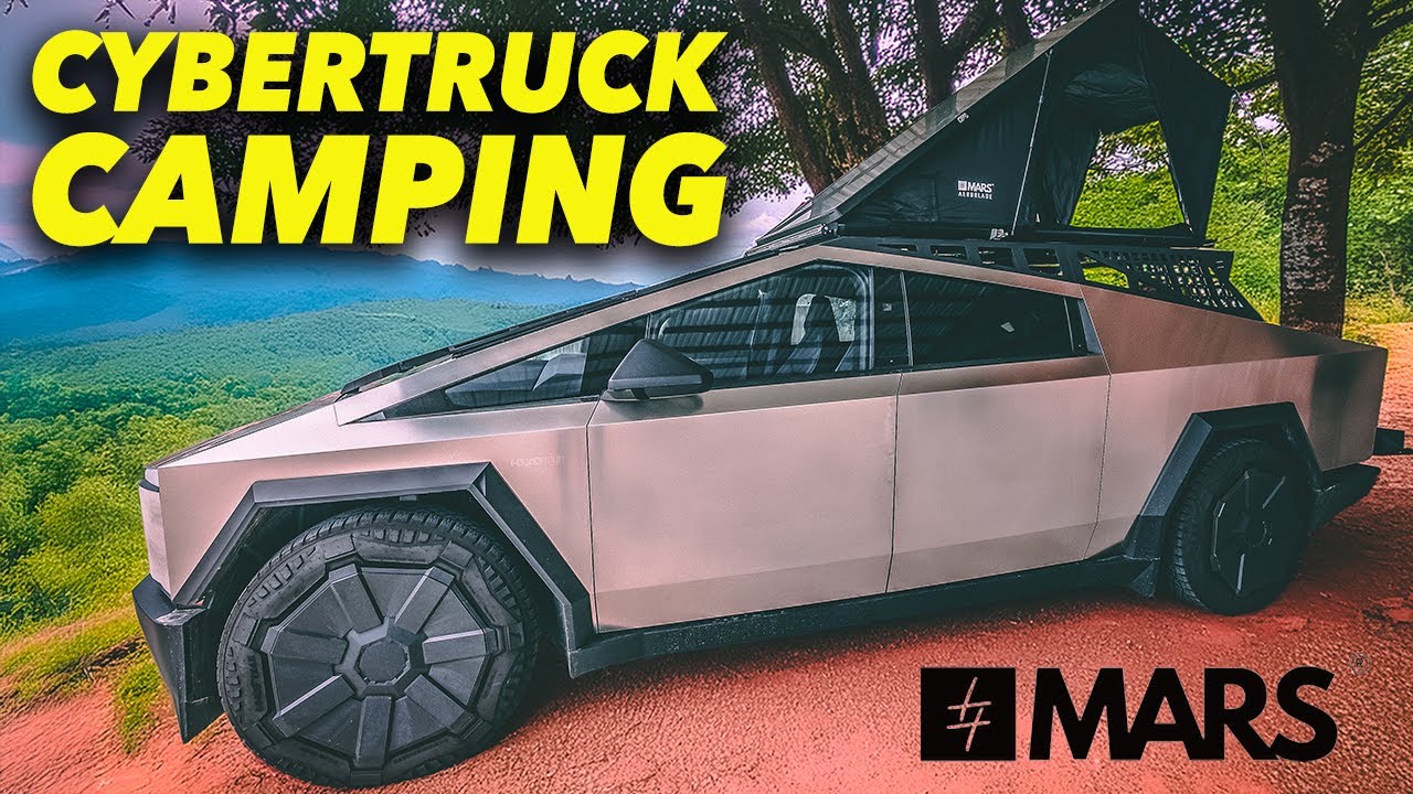 Mars Aeroblade Rooftop Tent FULL Install & Review - Tesla Cybertruck ...