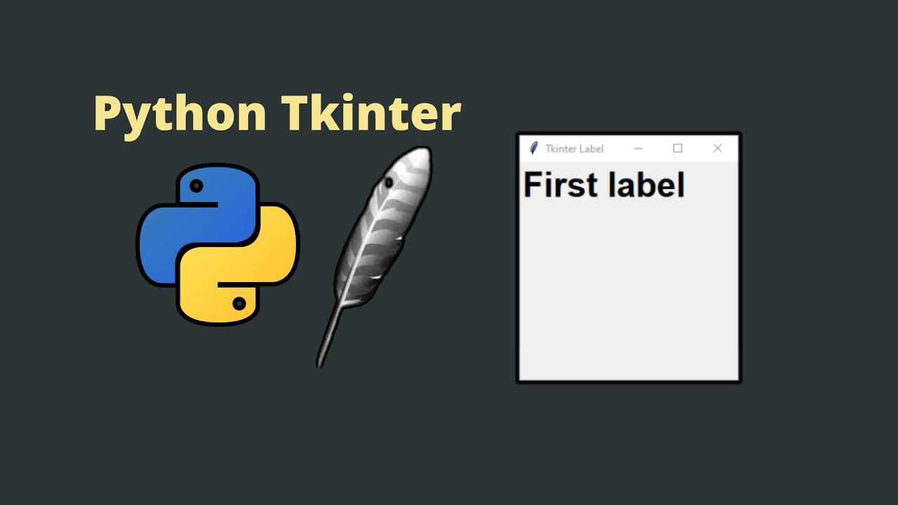 How to create a Label in Tkinter ( Python Tkinter Ep.03 ) - YouTube