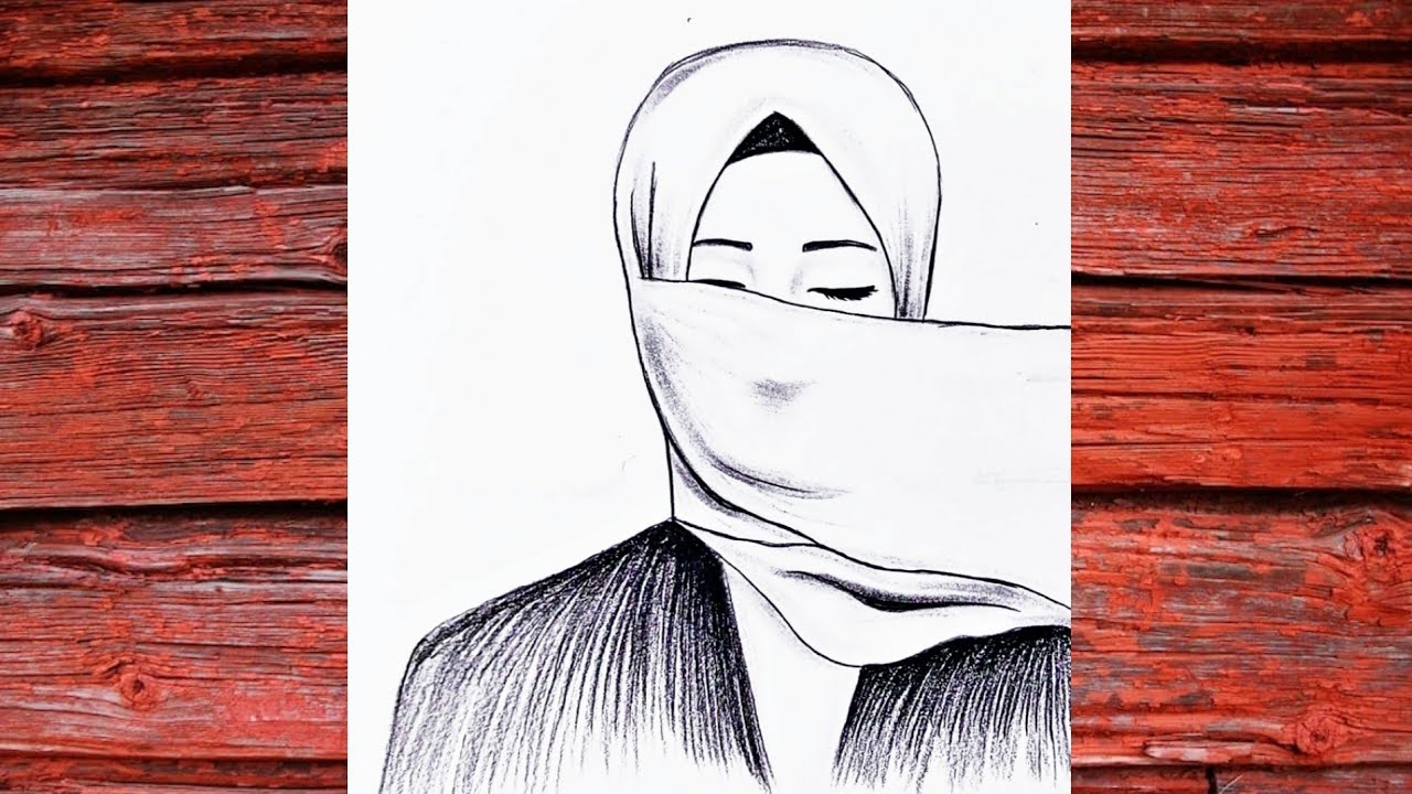 How to draw an Arab girl/ Easy drawings for girls - YouTube