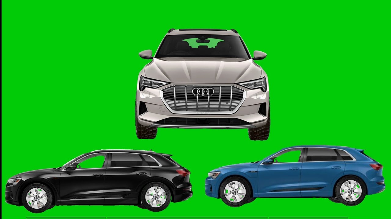 Audi e tron green screen / car green screen video /vfx animation ...