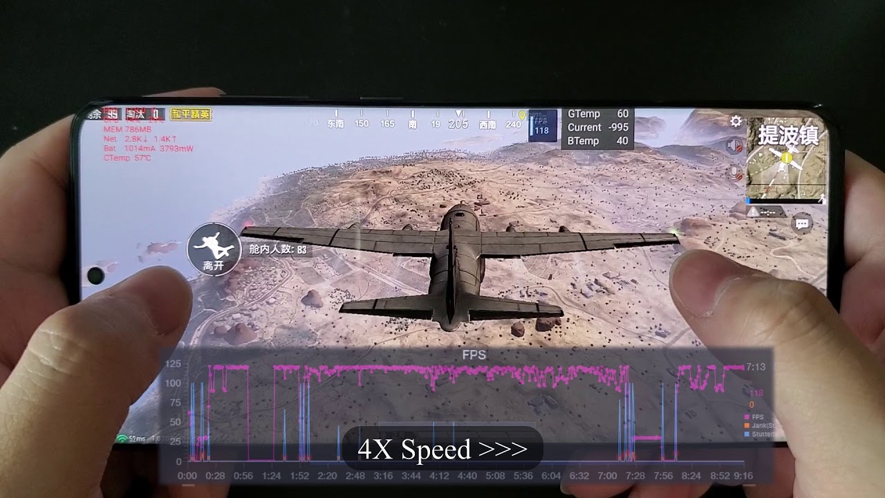 S20 Ultra PUBG Mobile 120FPS Extreme Performance Test | Realtime FPS ...