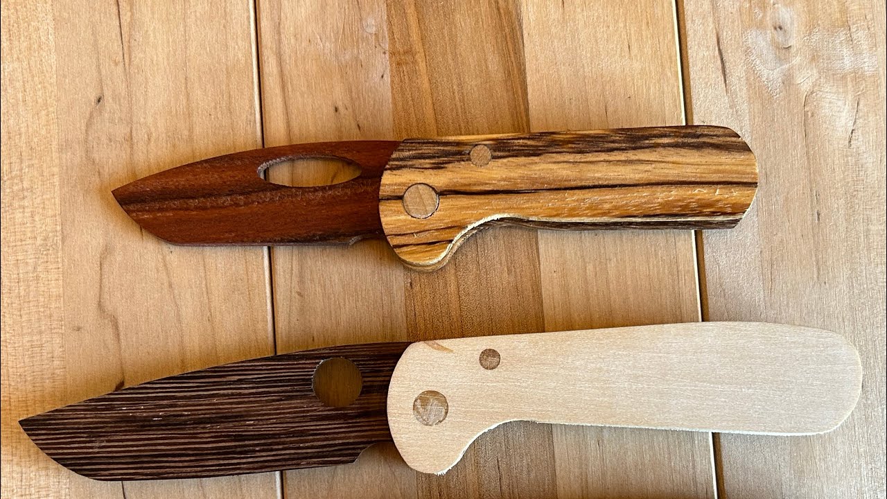 Unboxing - Magnafold Mini, a compact wooden fidget knife! - YouTube