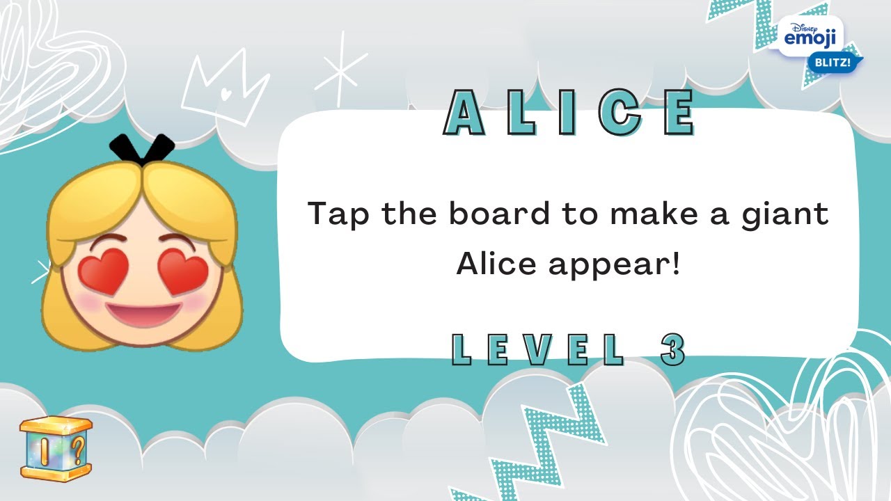 Disney Emoji Blitz - Alice (Level 3) - Alice in Wonderland - Gold Emoji ...