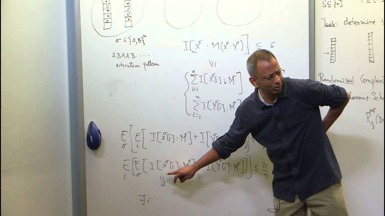 Information Theory in Computational Complexity II - YouTube