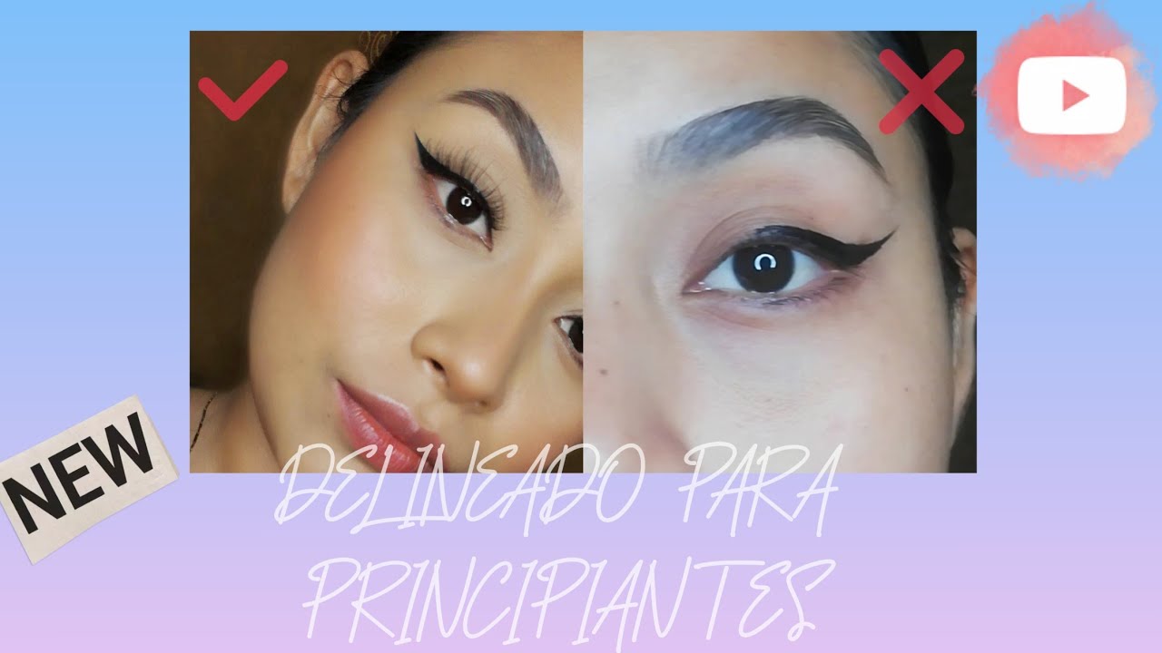Como Delinear los ojos para principiantes. - YouTube