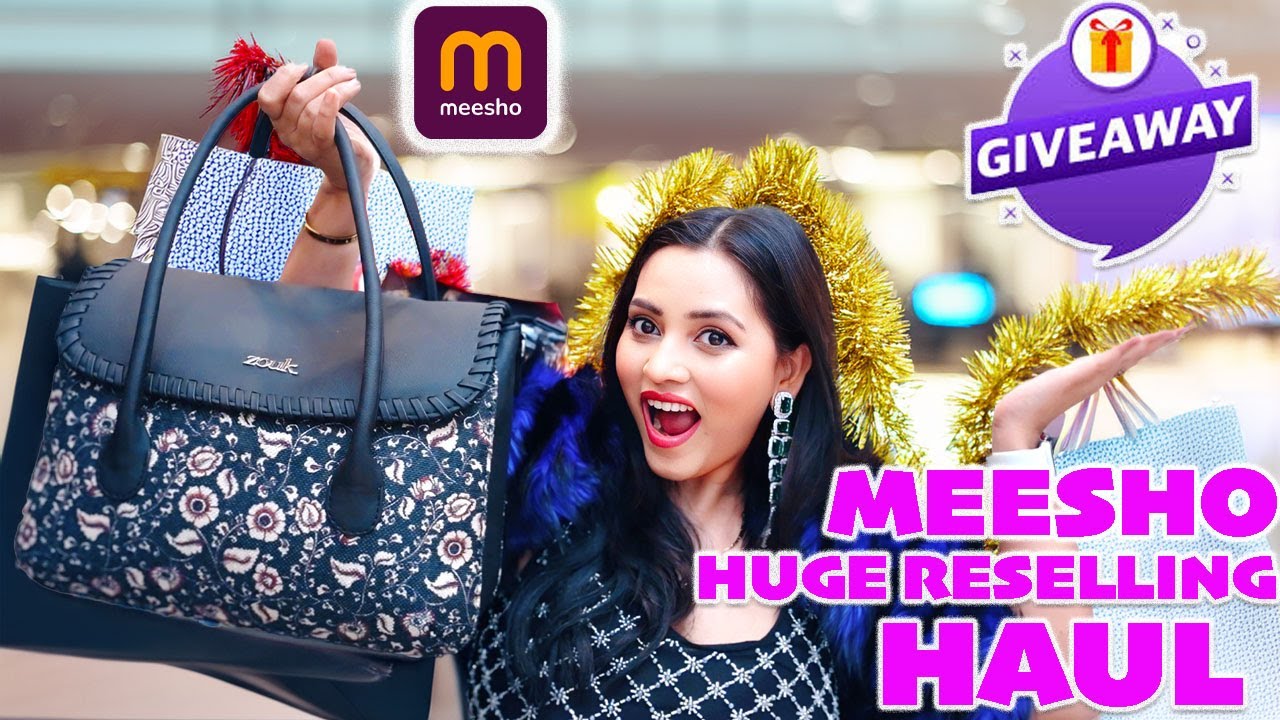 Meesho🌸🛍️Huge Reselling Haul|| Zouk Bag 💼 || Giveaway Announcement 📢 ...