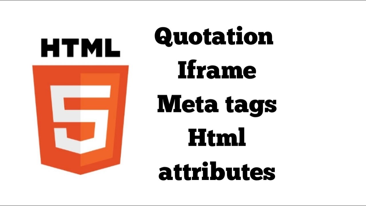 Html Quotation Iframe And Meta Tags Html Attributes And Parameters Bangla Tutorial Youtube
