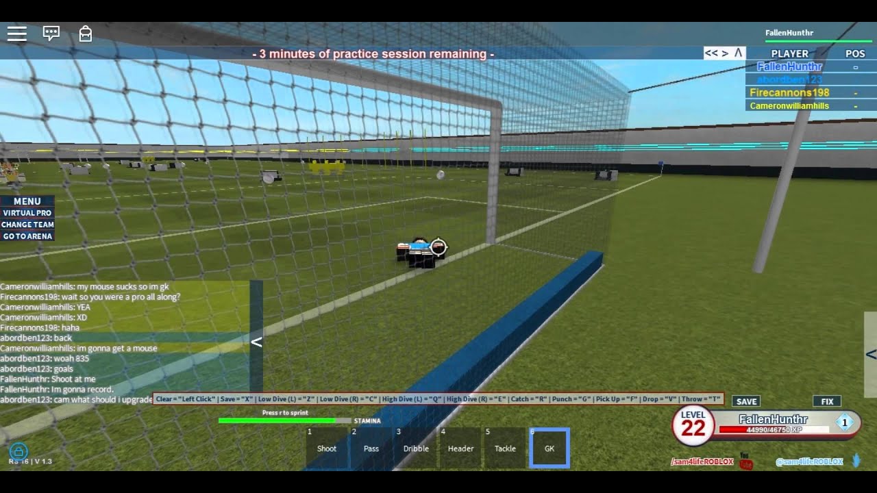Roblox : RS 16 GK SAVES - YouTube