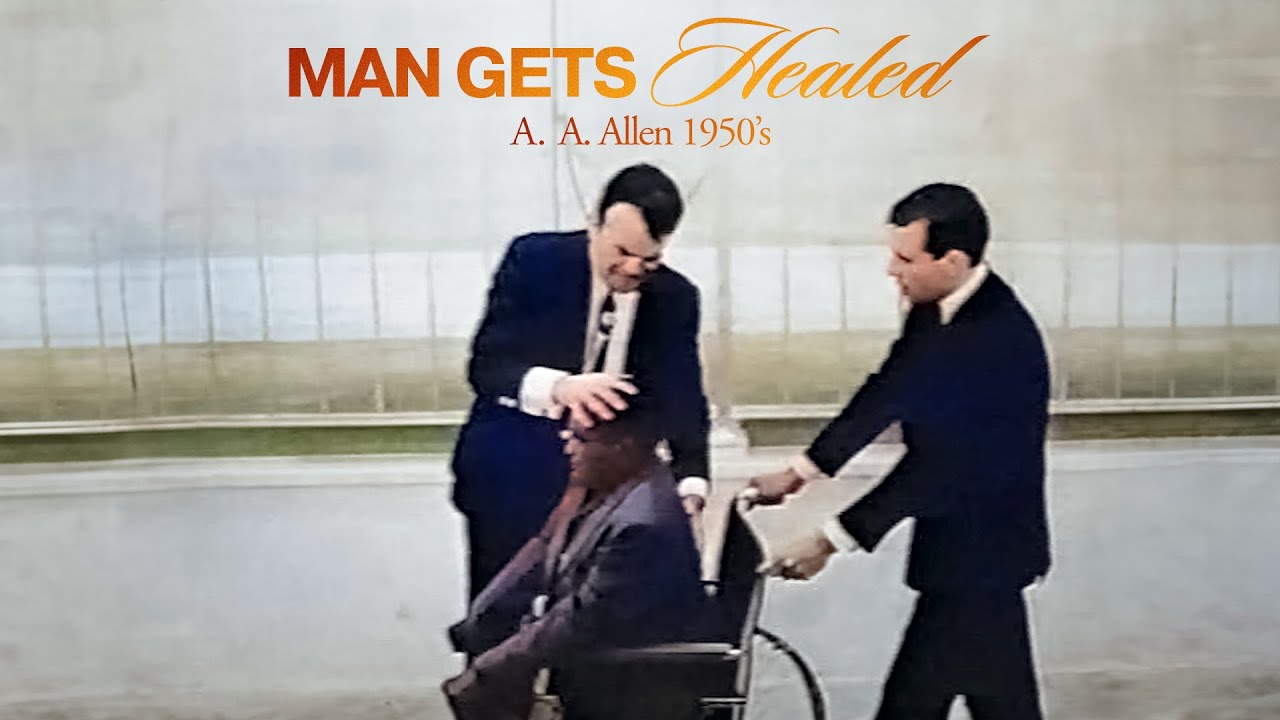 Paralyzed Man Walks Out Of Wheelchair | A. A. Allen 1950s (Colorized ...