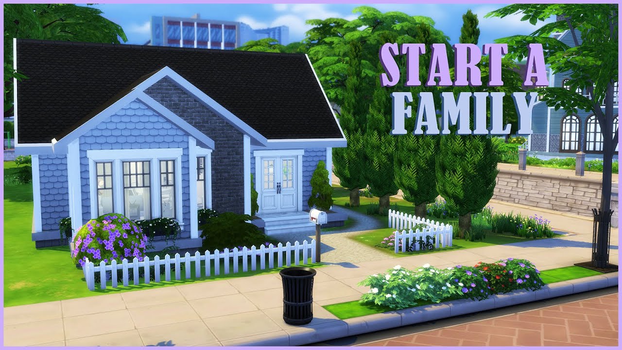 Start a family - Starter Home || The Sims 4 Speed Build || ts4 - YouTube