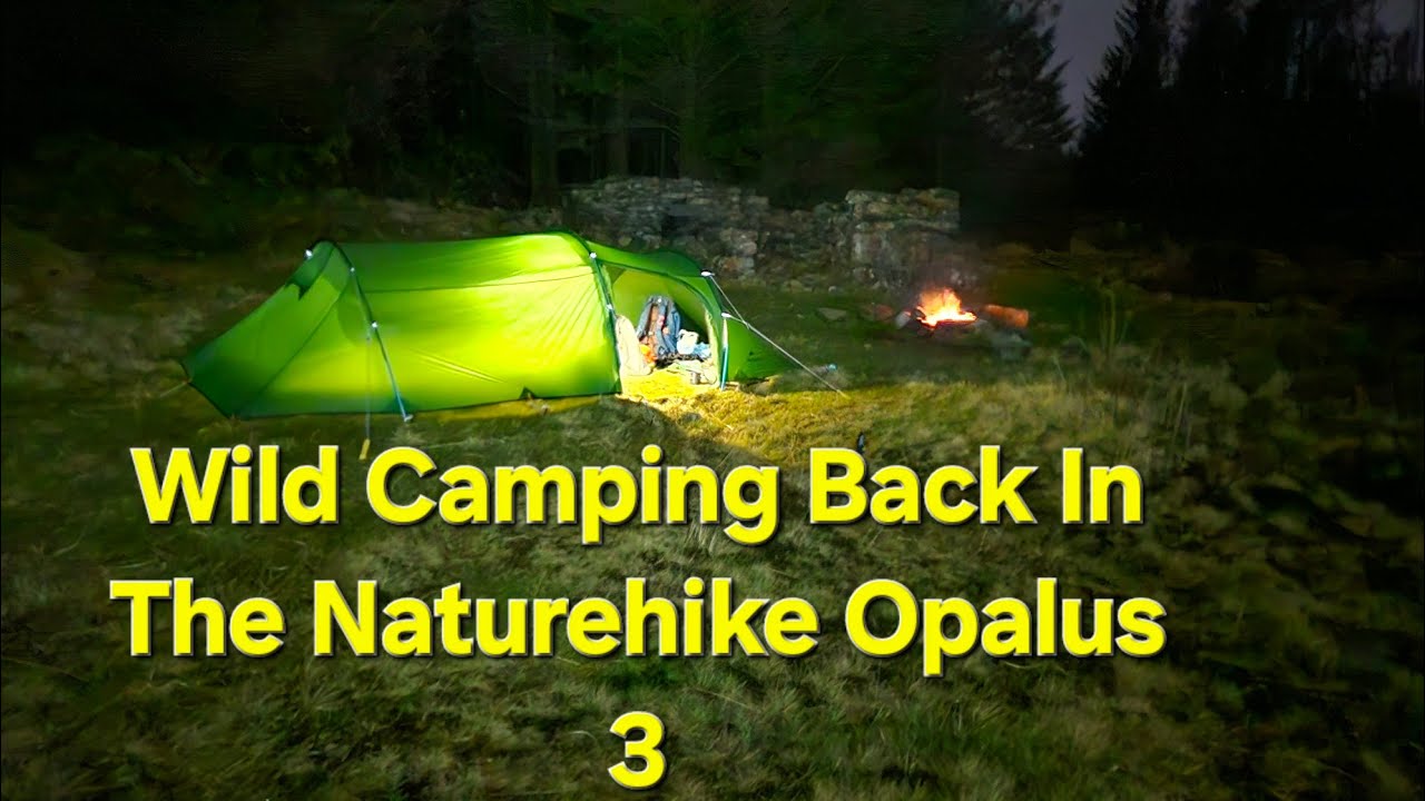 Solo Wild Camping at the Twin Lakes Snowdonia in Naturehike Opalus 3 - YouTube