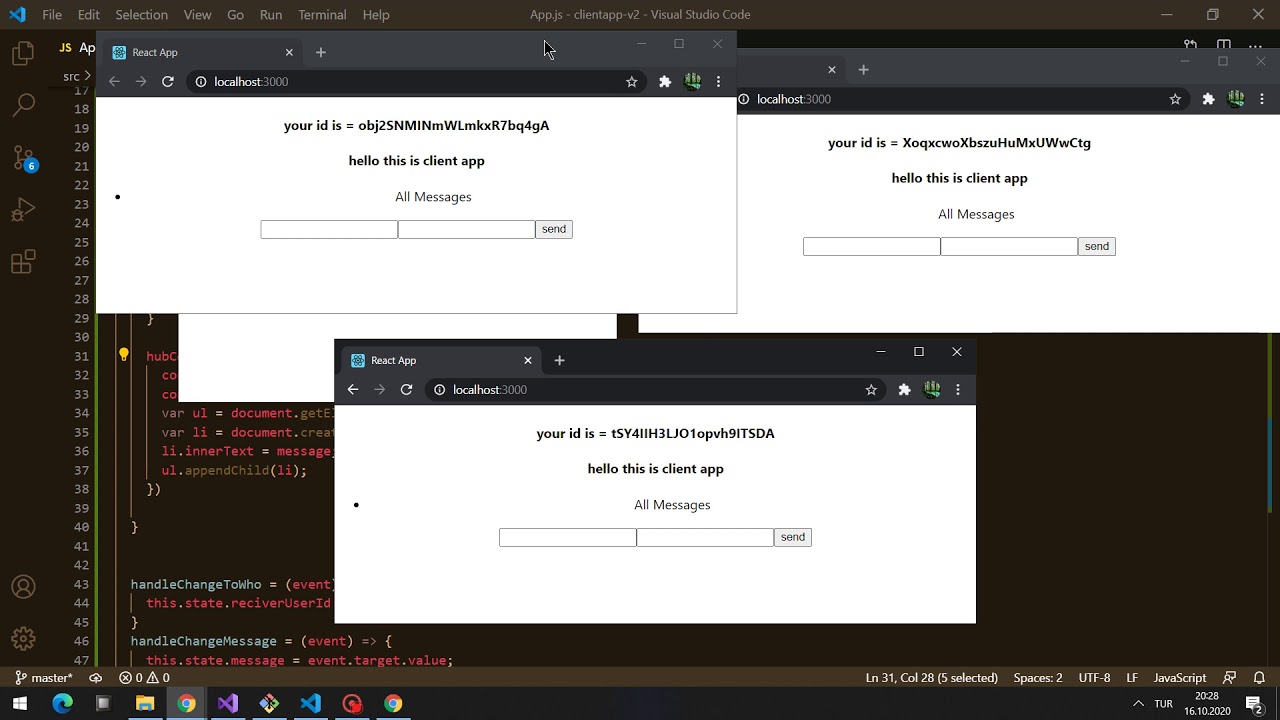 Signalr Implementation To Core Web Api Reactjs On The Client 9456