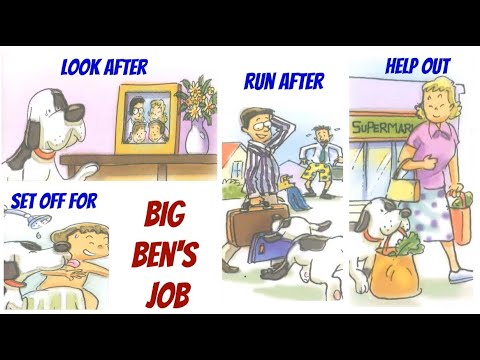 Real English - Phrasal verbs: Look after,Set off for,Run after,Help out ...