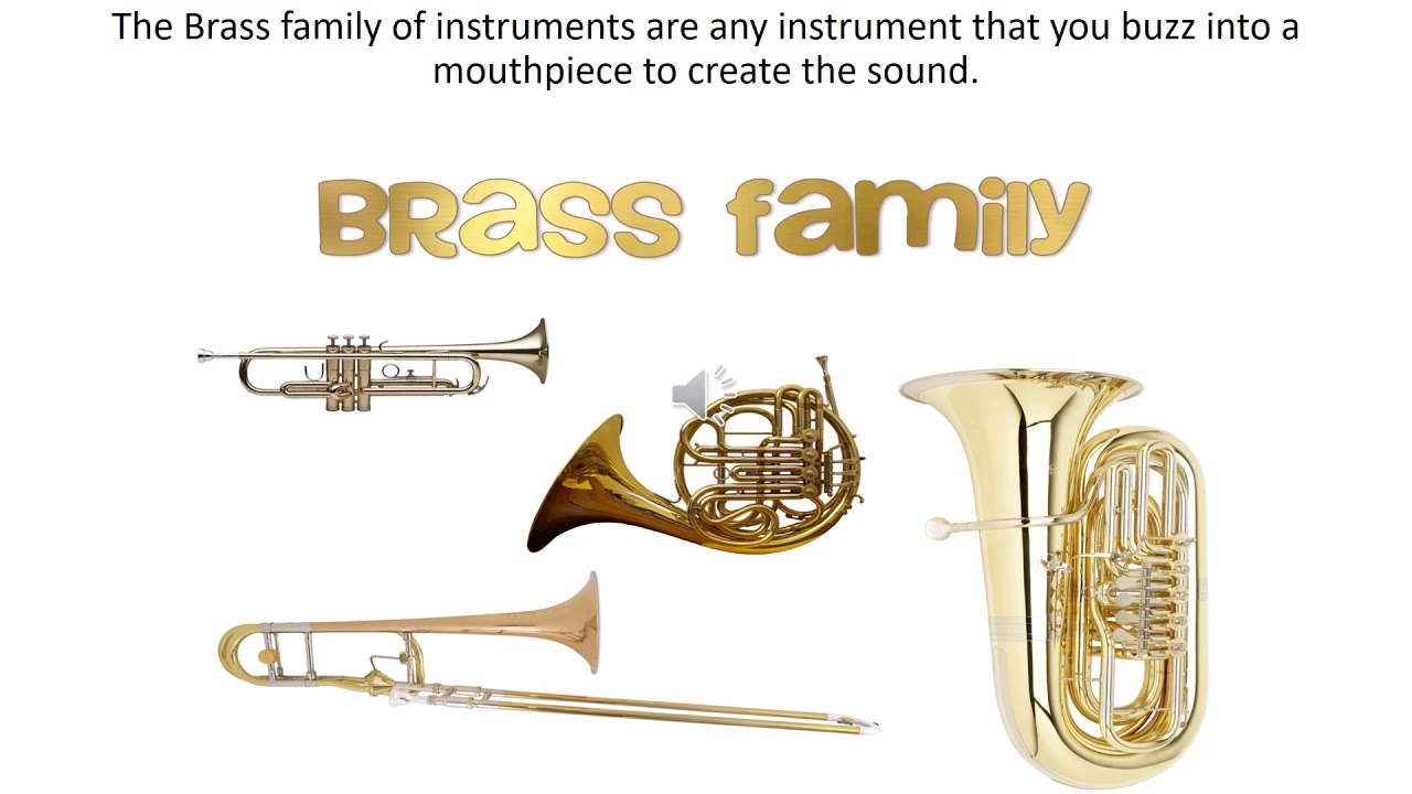 Musical Instrument Unit 2021 Brass Family - YouTube