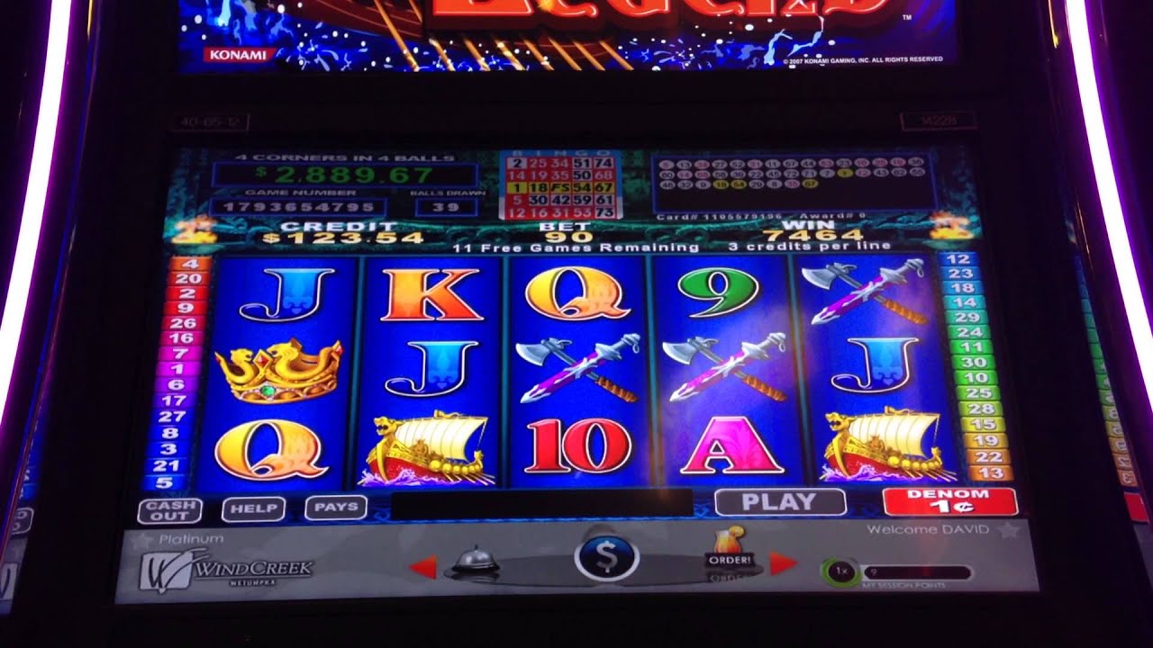 Viking Legend Slot Machine Bonus Big Win - YouTube