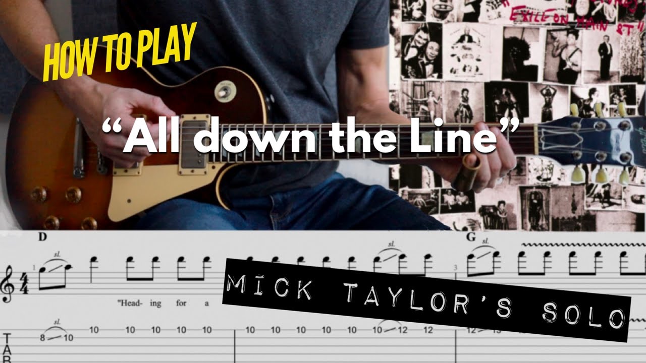 How to play: The Rolling Stones "All down the line" | Mick Taylor's ...