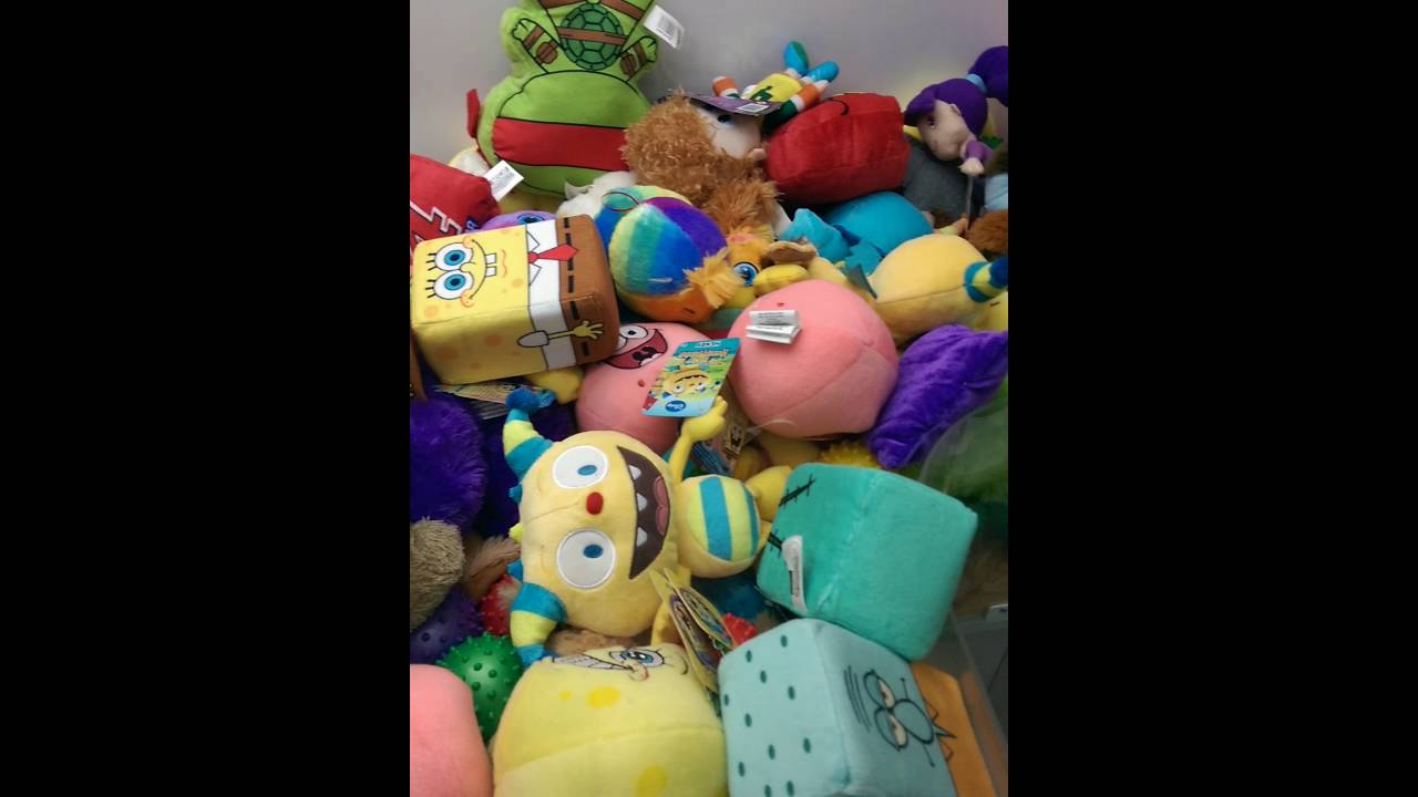 spongebob plush full set ufo catcher wins - YouTube