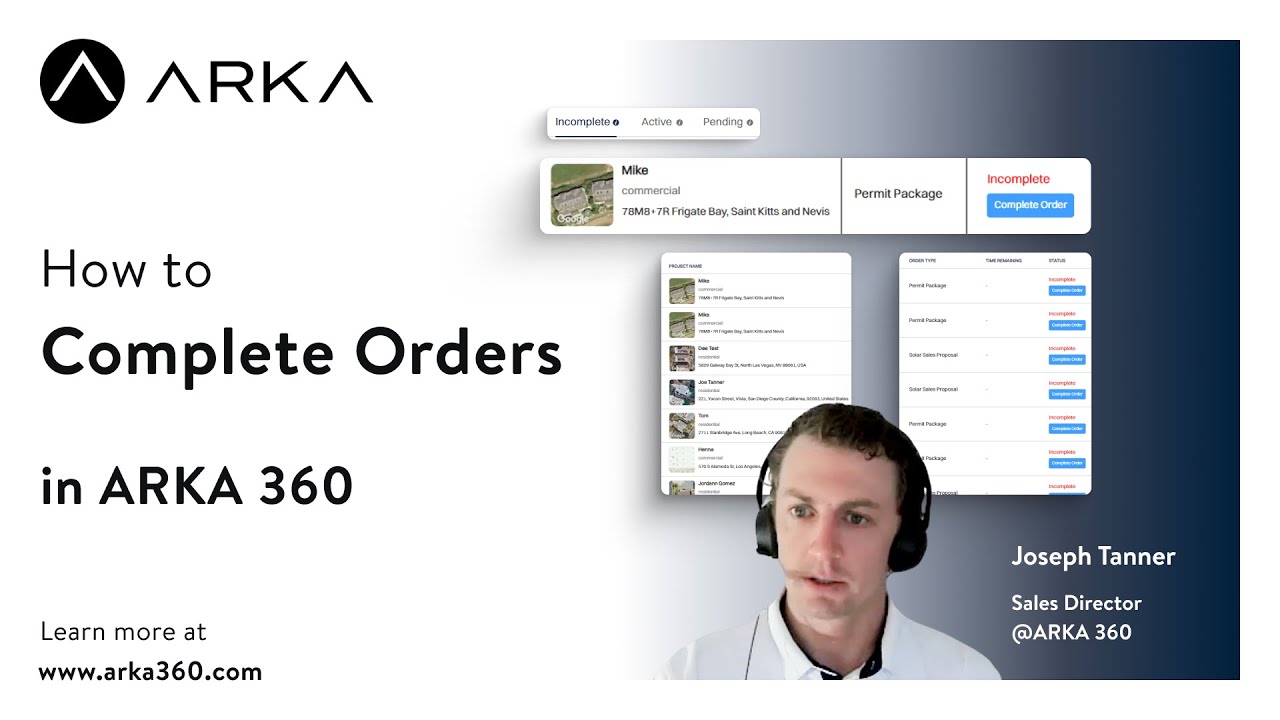 How to Complete Orders in ARKA 360 - YouTube