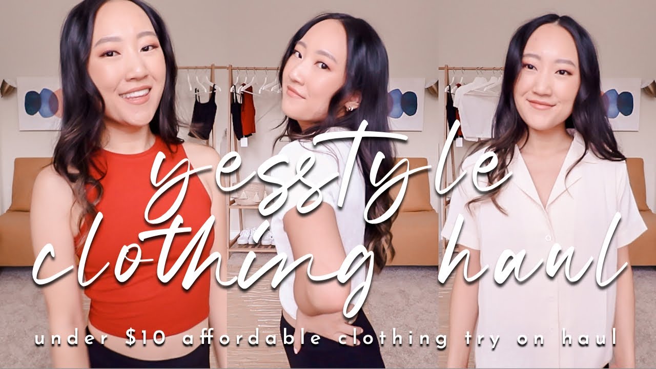 trying out YESSTYLE CLOTHING | yesstyle clothing try on haul ...