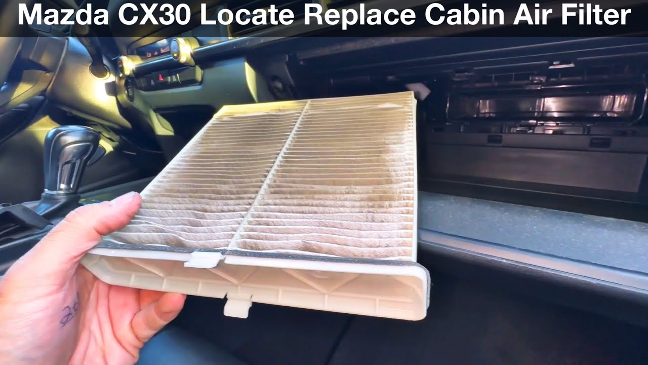 Mazda CX-30 How to locate and replace cabin air filter - YouTube