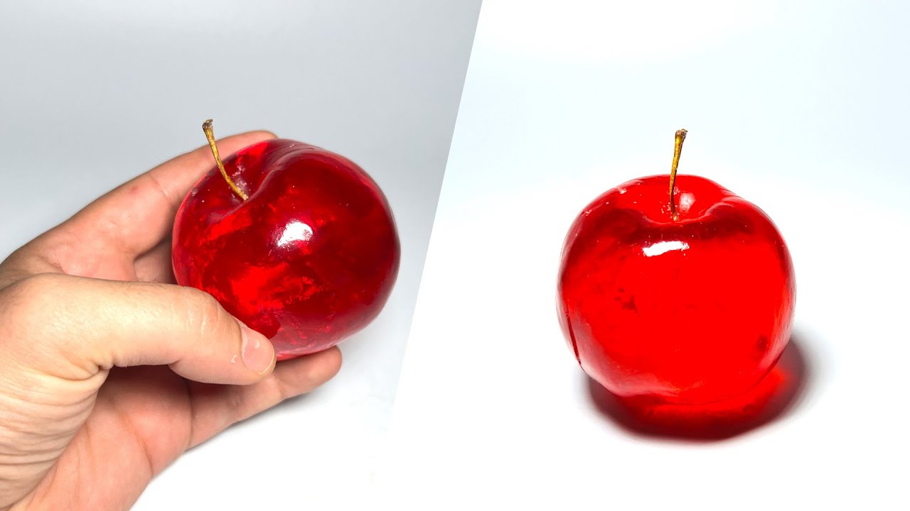 Epoxy Resin Apple - Resin Art - YouTube
