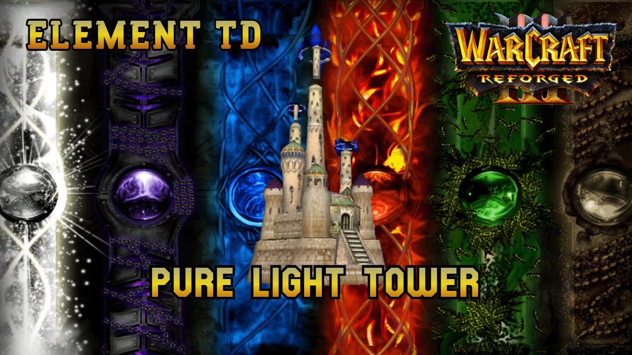 HOW MUCH 3 PURE LIGHT CAN KILL MC DONALD ? Element TD - WARCRAFT 3 ...