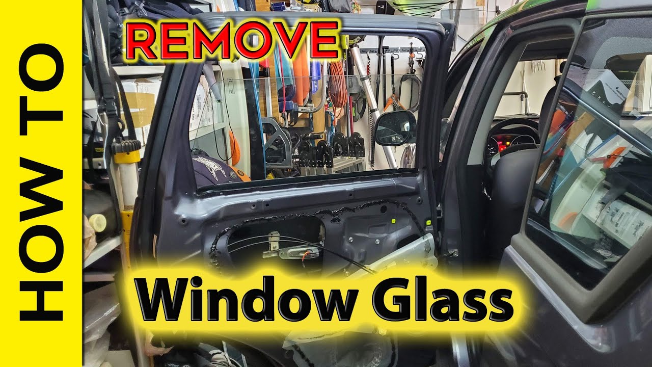Mitsubishi Outlander Window Door Glass Removal - YouTube