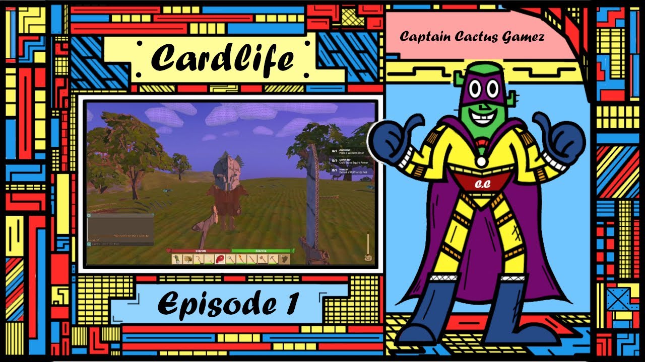 WE TRIED A CARDBOARD SURVIVAL GAME!!! - CARDLIFE ON STEAM !!! - YouTube