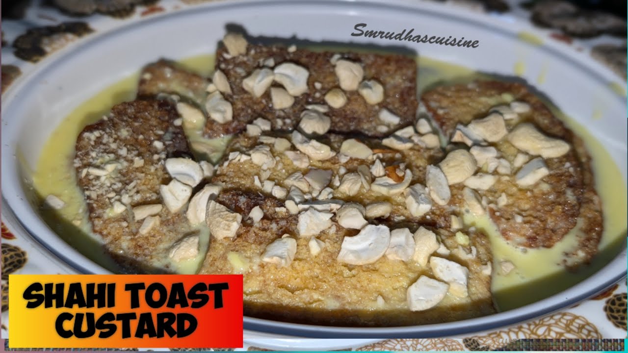 SHAHI TOAST CUSTARD || Custard Shahi Tukda Recipe in just 10 minutes ...