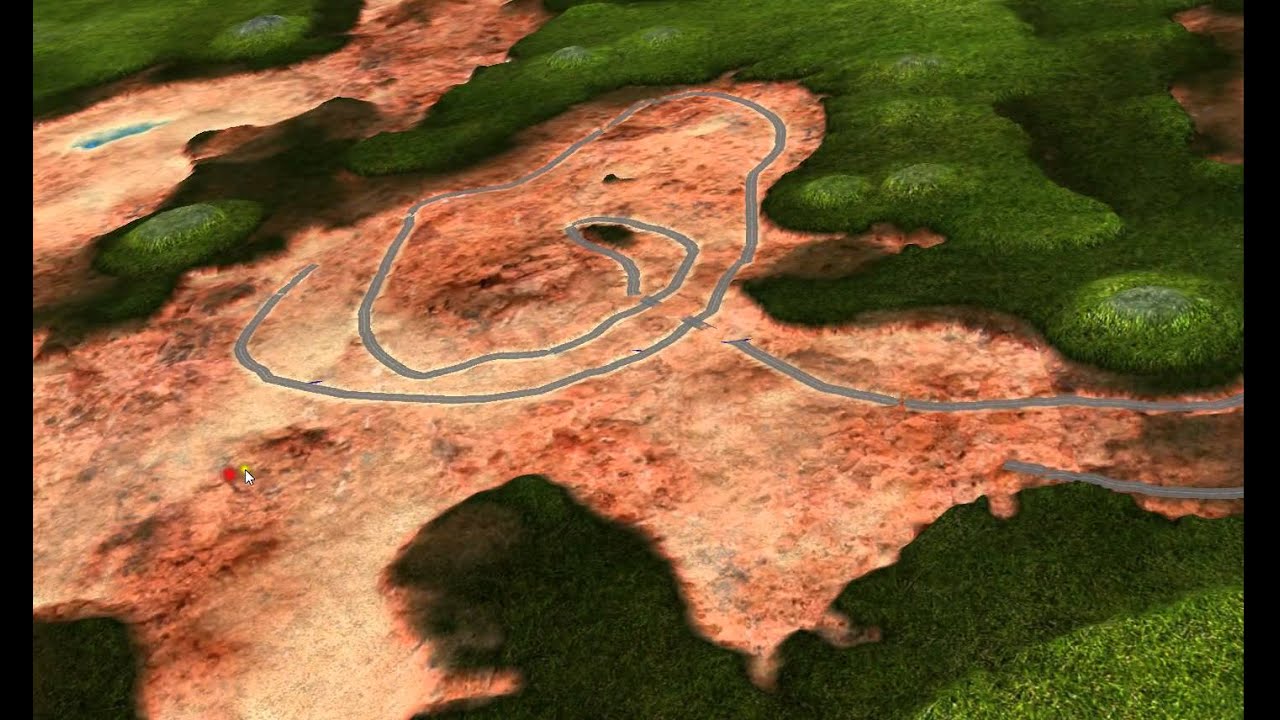 OpenGL OSG Rendering road 2 15 - YouTube