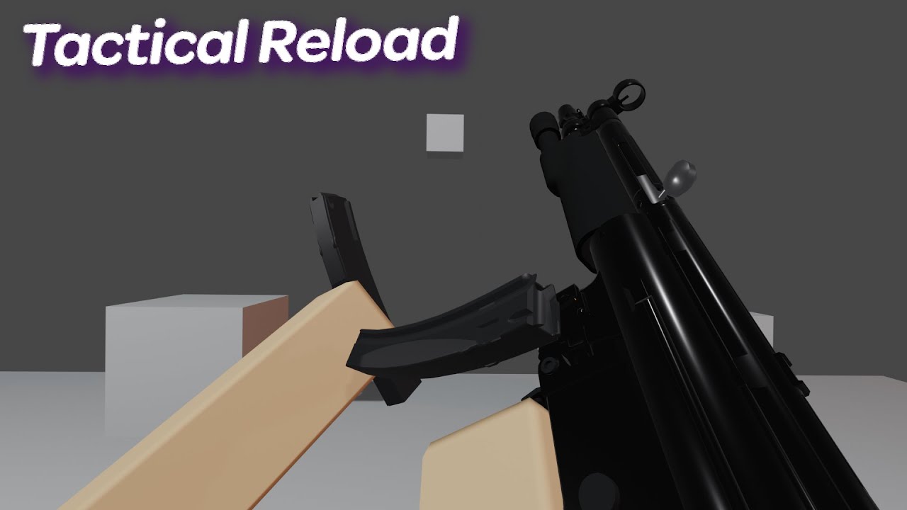 MP5 Tactical Reload | Roblox animation - YouTube