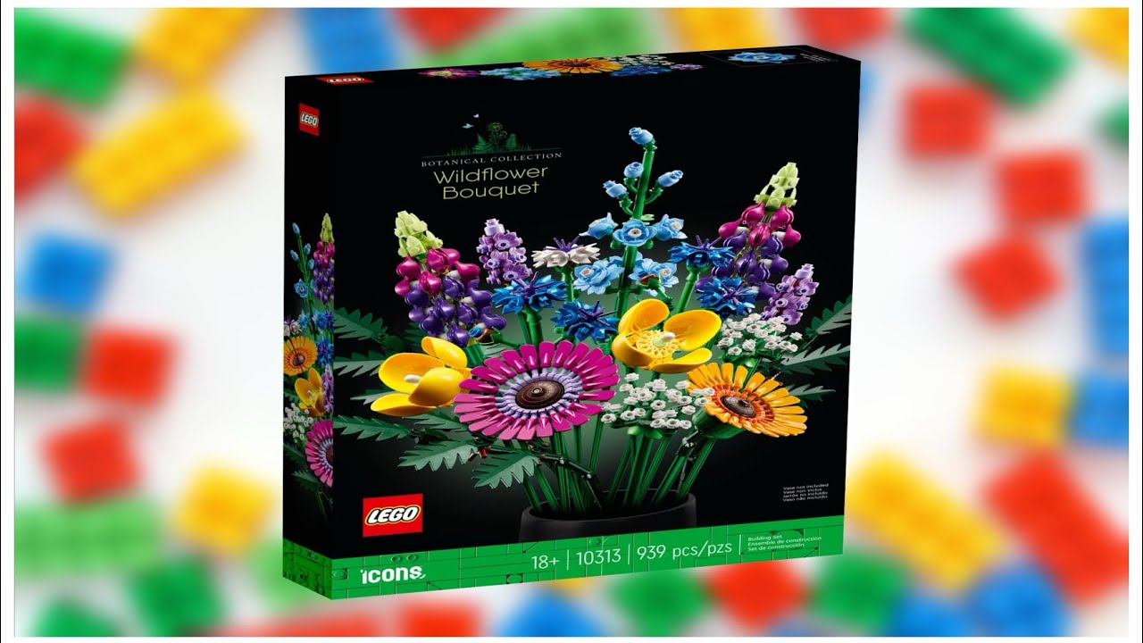 LEGO Wildflower Bouquet Speed Build 10313 - YouTube