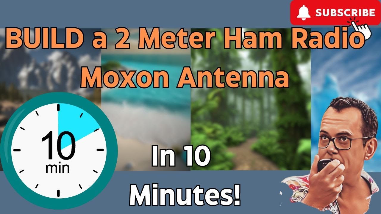 Build a 2 Meter Ham Radio Moxon Antenna in 10 Minutes! #hf #antenna # ...