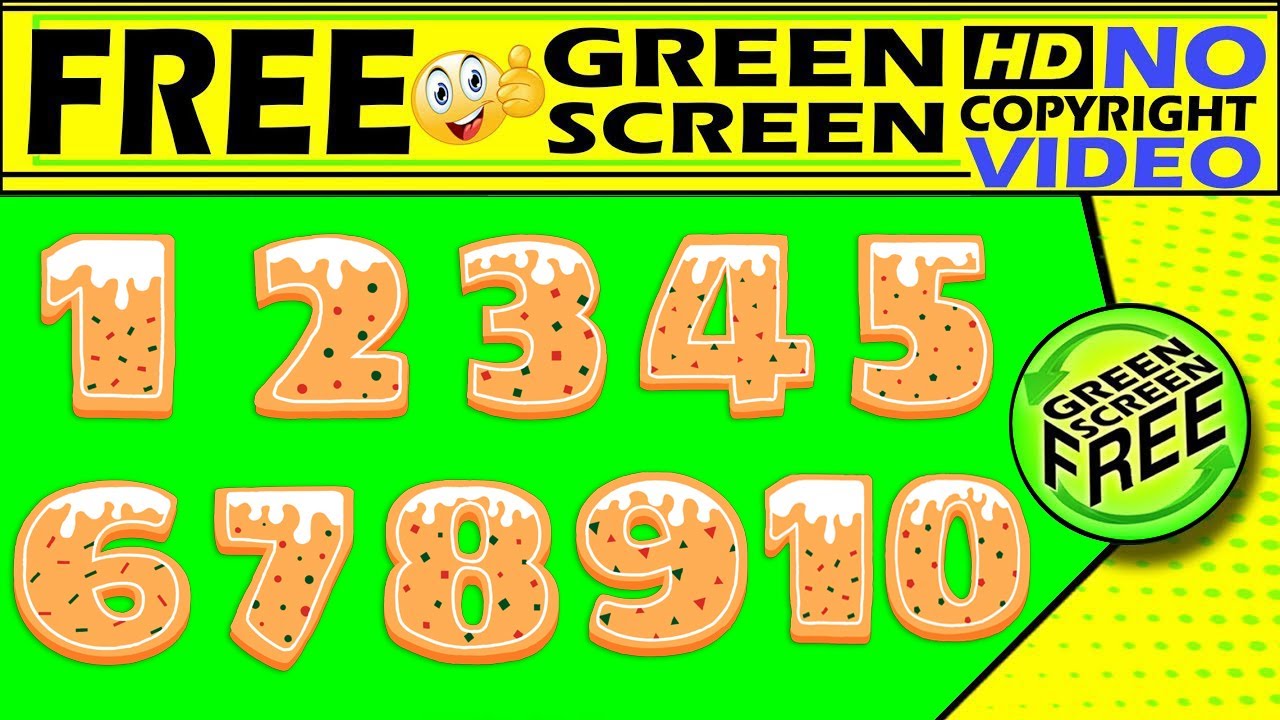 green Screen numbers . Free Green Screen Numbers.Free Green Screen ...