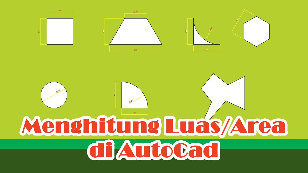 Cara menghitung luas/area dgn Autocad 📟 - YouTube