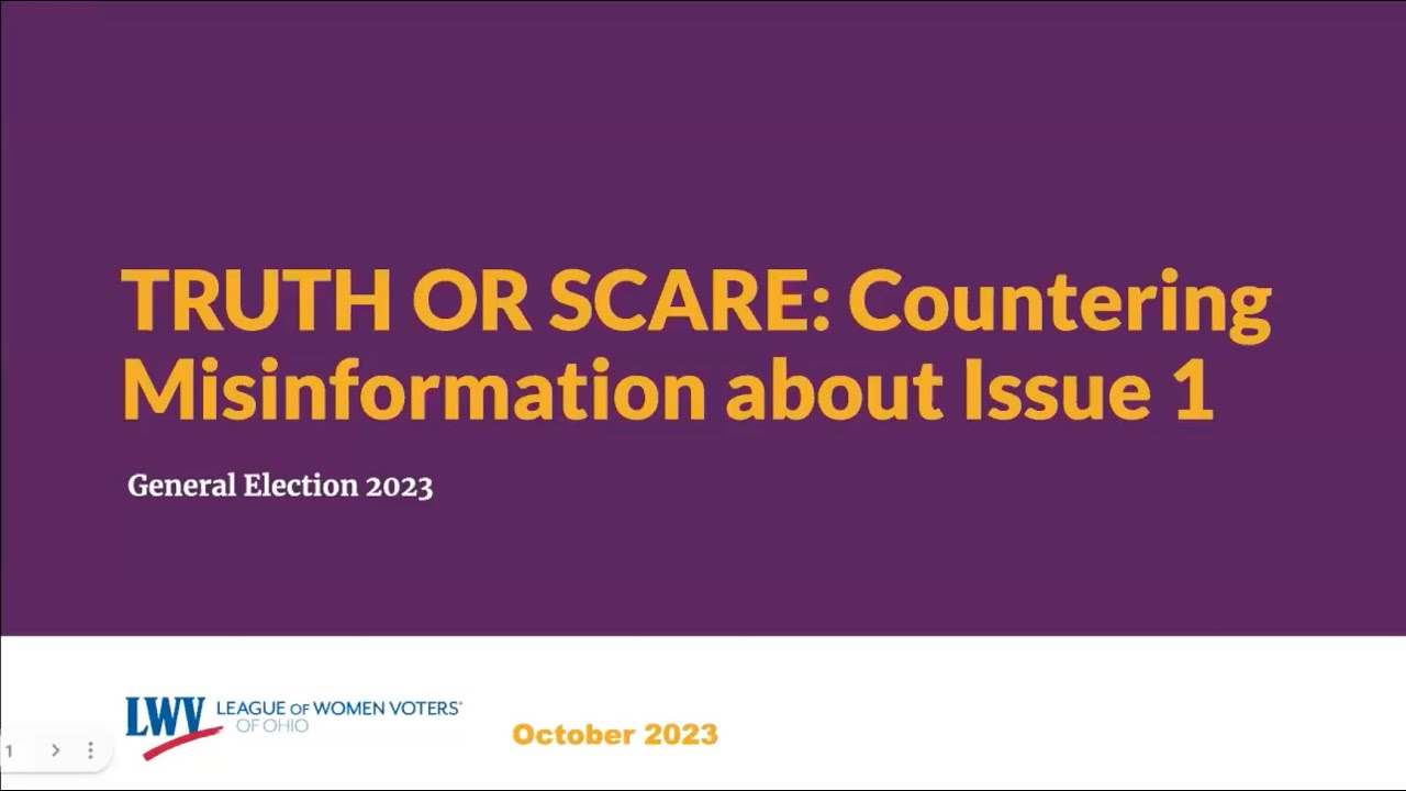 Truth or Scare: Answering Questions about Issue 1 - October 21, 2023 ...