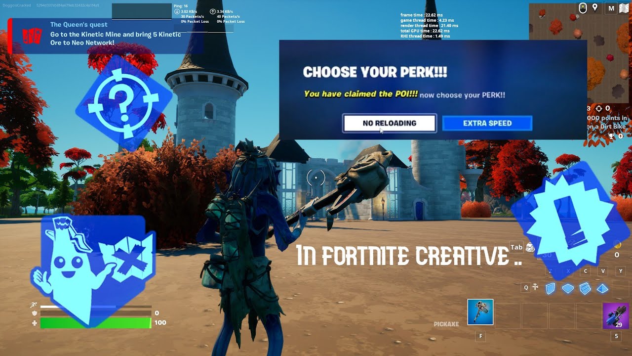 How to make perks/augments in Fortnite creative mode! - YouTube