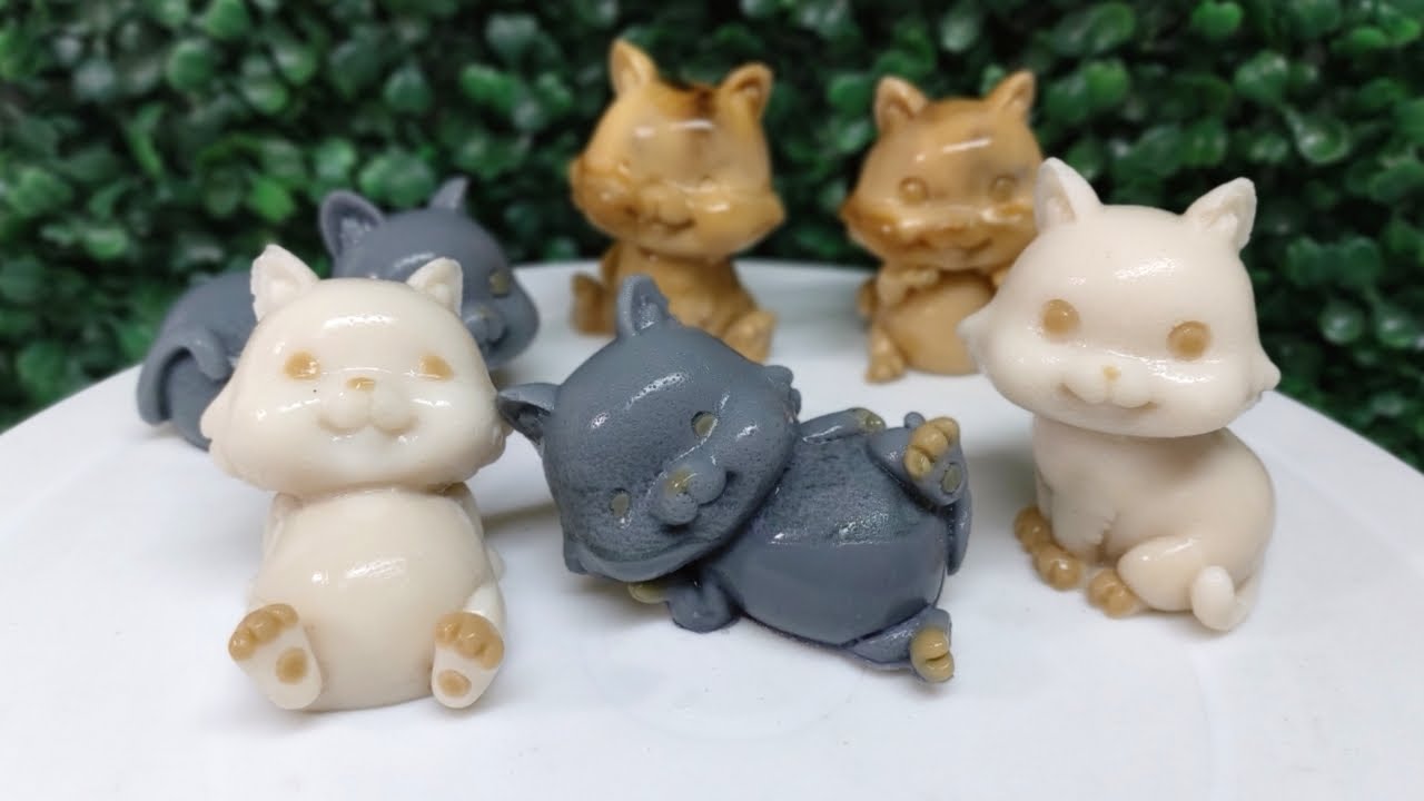 6 types of cute cat jelly I How To Jelly - YouTube