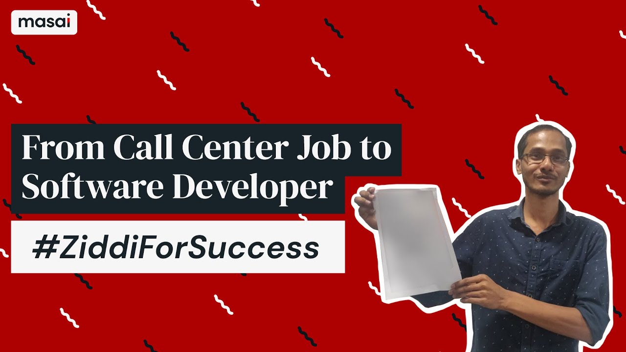 From Call Center Job to Software Developer | #ZiddiForSuccess - YouTube