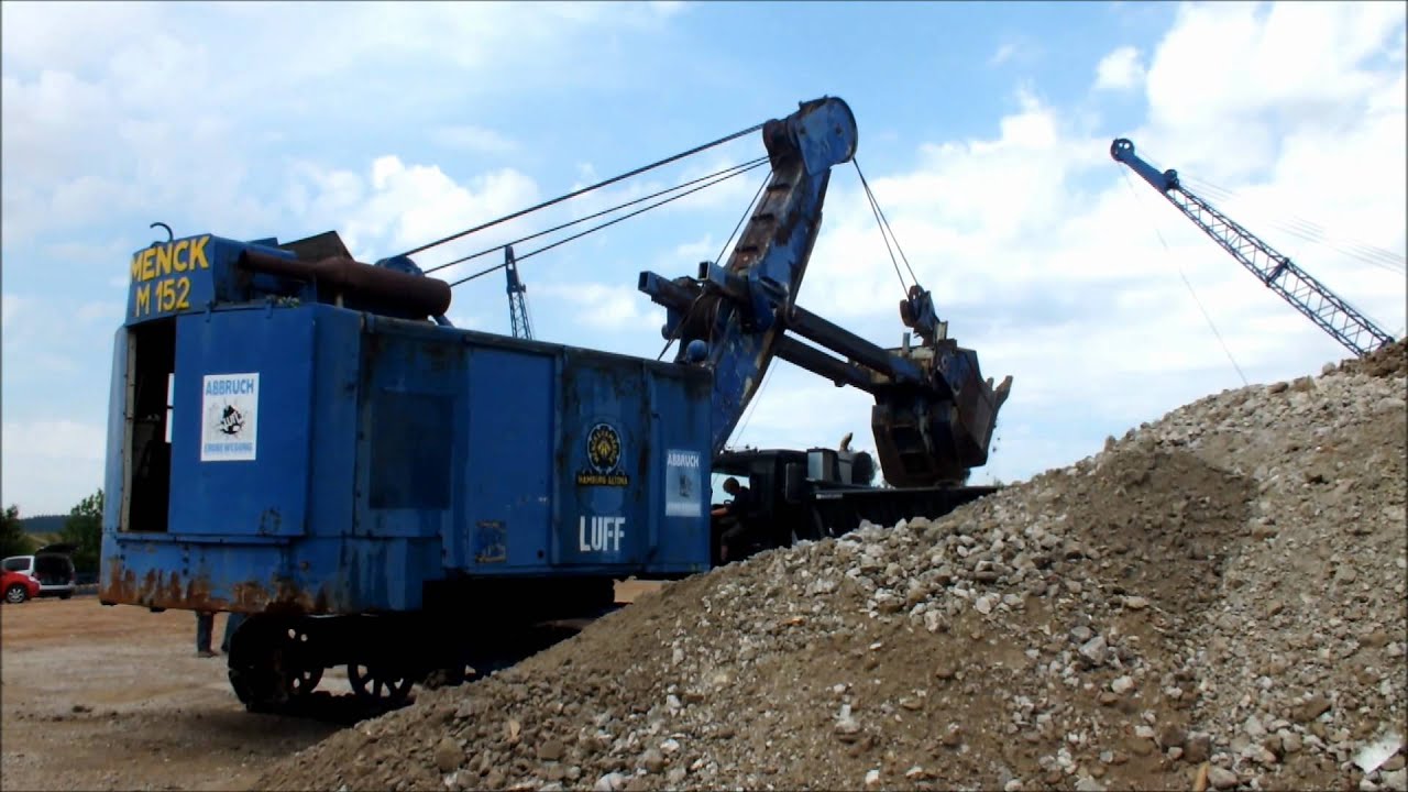 Menck M152 Cable Shovel - YouTube