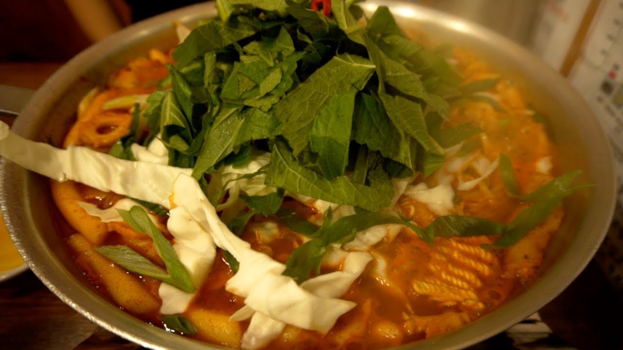 Tteokbokki Meal - Spicy Rice Cakes 즉석 떡볶이 - YouTube