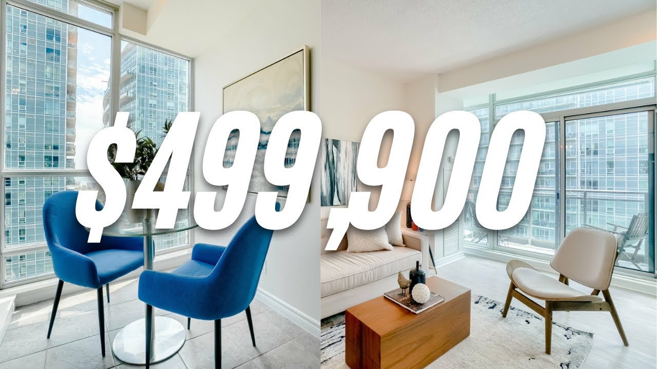$499,900 TORONTO CONDO TOUR | A look inside a 500 sqft condo with ...