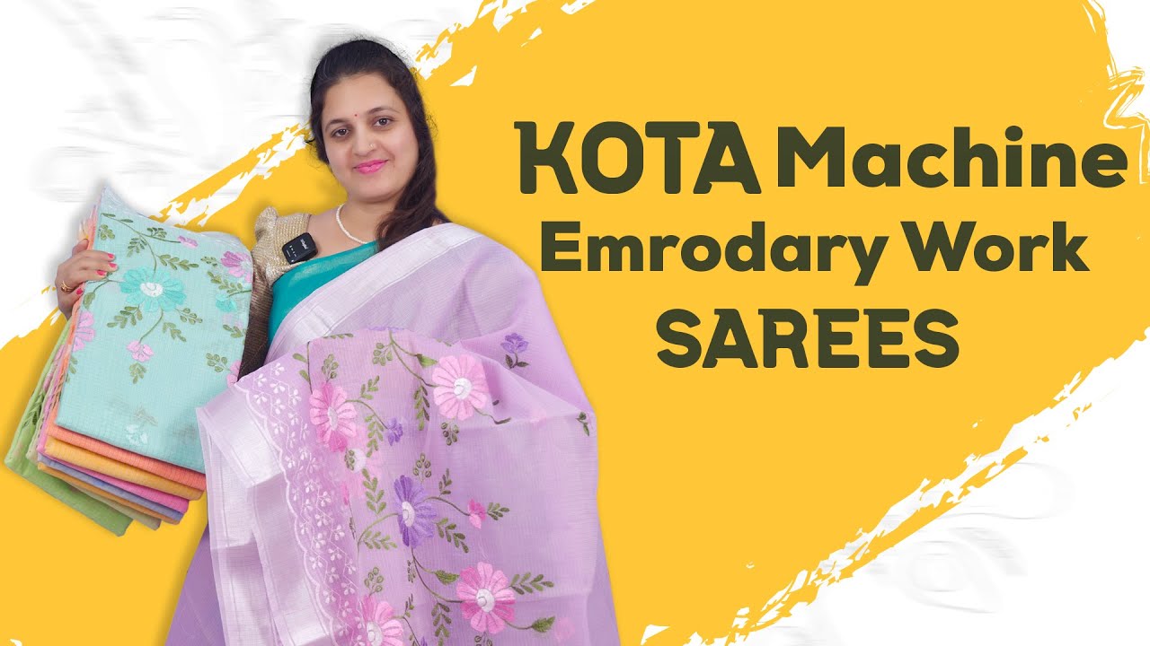 "Watch This Amazing Machine Embroidery Work On Sarees! You'll Be Amazed ...