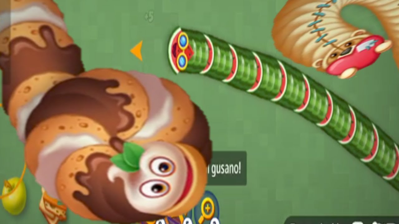 worms zone eliminando gigantes y todo el que se atraviese zona gusano ...