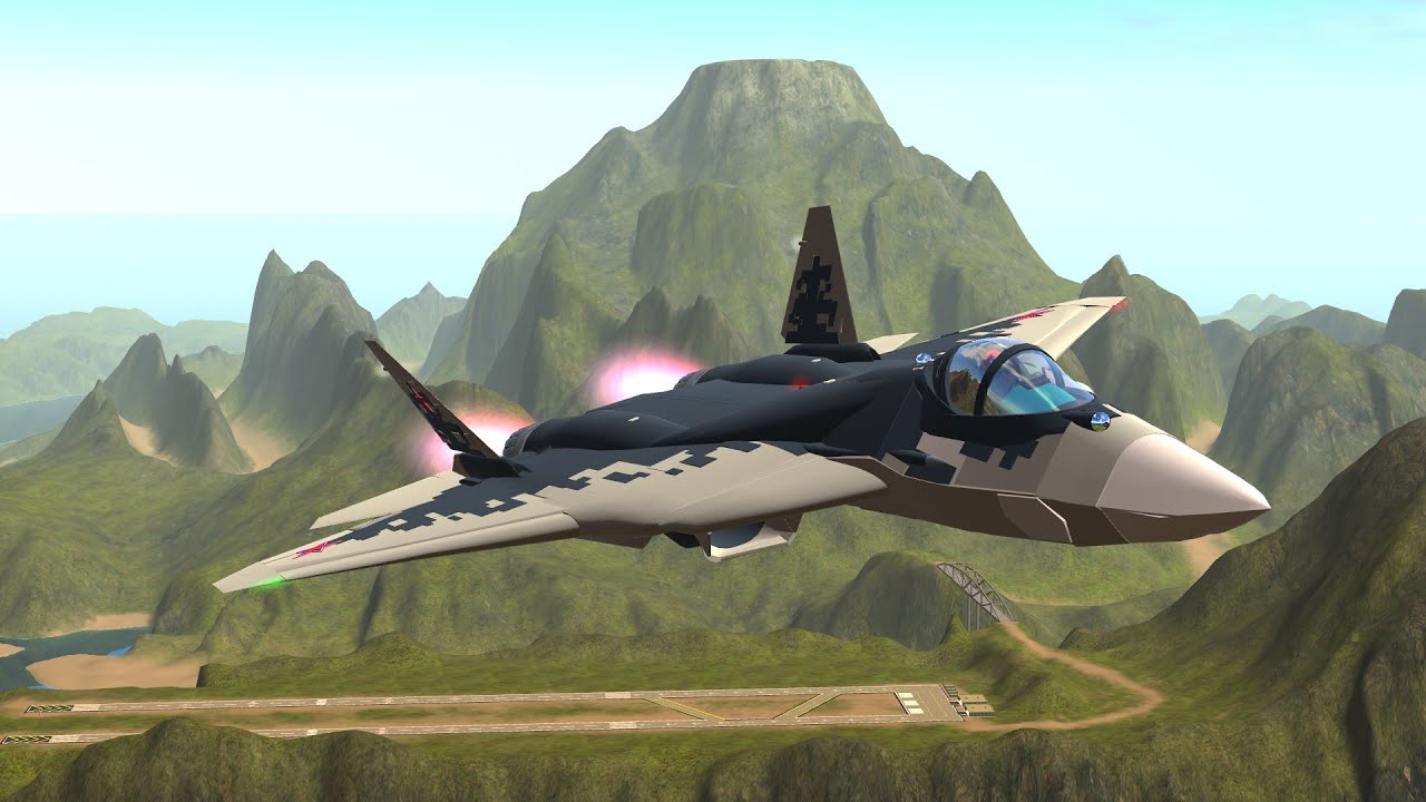 Simpleplanes SU-57 Felon showcase - YouTube