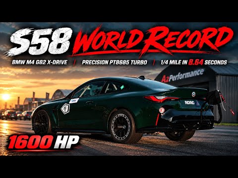 1600 HP BMW M4 G82 X-Drive | 7.64s 1/4 Mile @ 290 km/h (181 mph) | WORLD RECORD!
