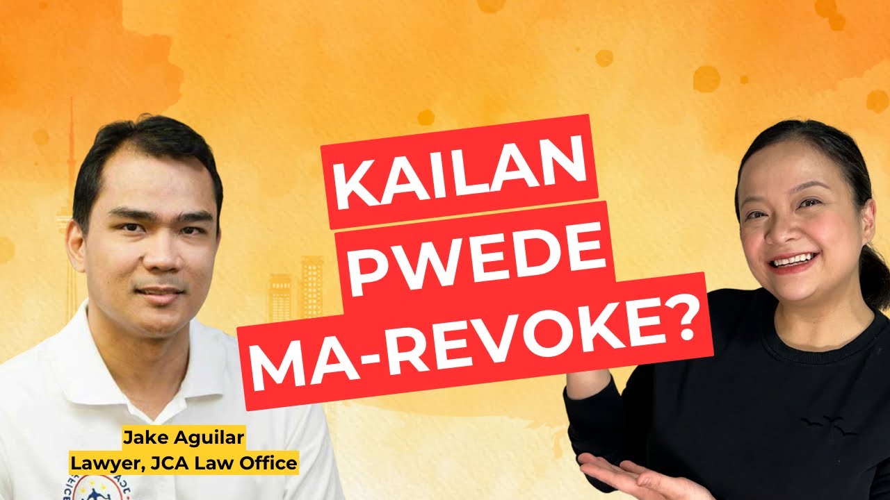 Tandaan: Pwede ma-revoke ang PR!! - YouTube