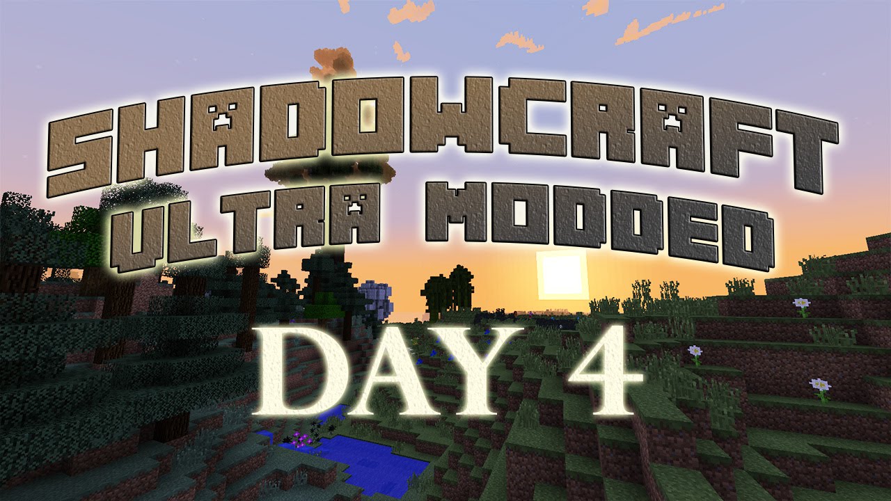 ShadowCraft - Minecraft Ultra Modded Survival - Day 4 - Making a roof ...