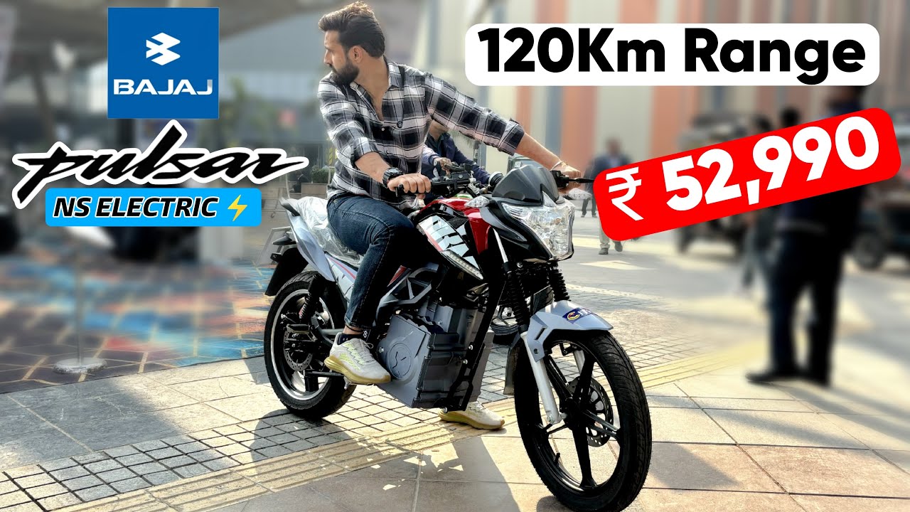New Bajaj Pulsar NS Electric | ₹52,990 | 120Km Range | Most Affordable ...