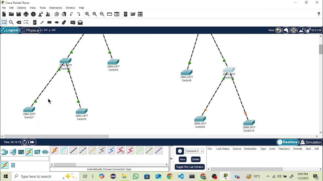 Implementation of Inter-VLAN + VTP + DHCP based Topology in Cisco Packet Tracer - YouTube